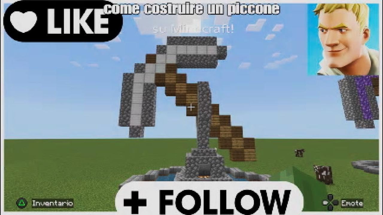 Come costruire un piccone! (minecraft ita) - YouTube