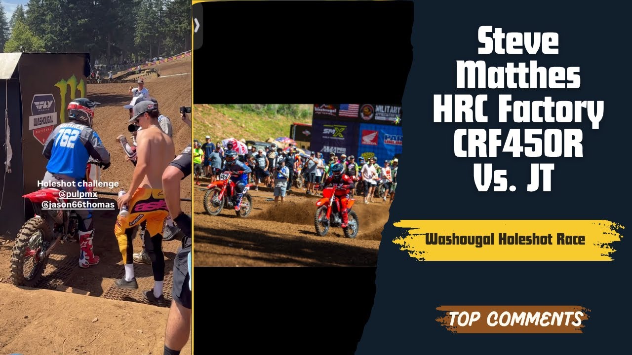 Steve Matthes vs Jason Thomas: Holeshot Race at Washougal! - YouTube