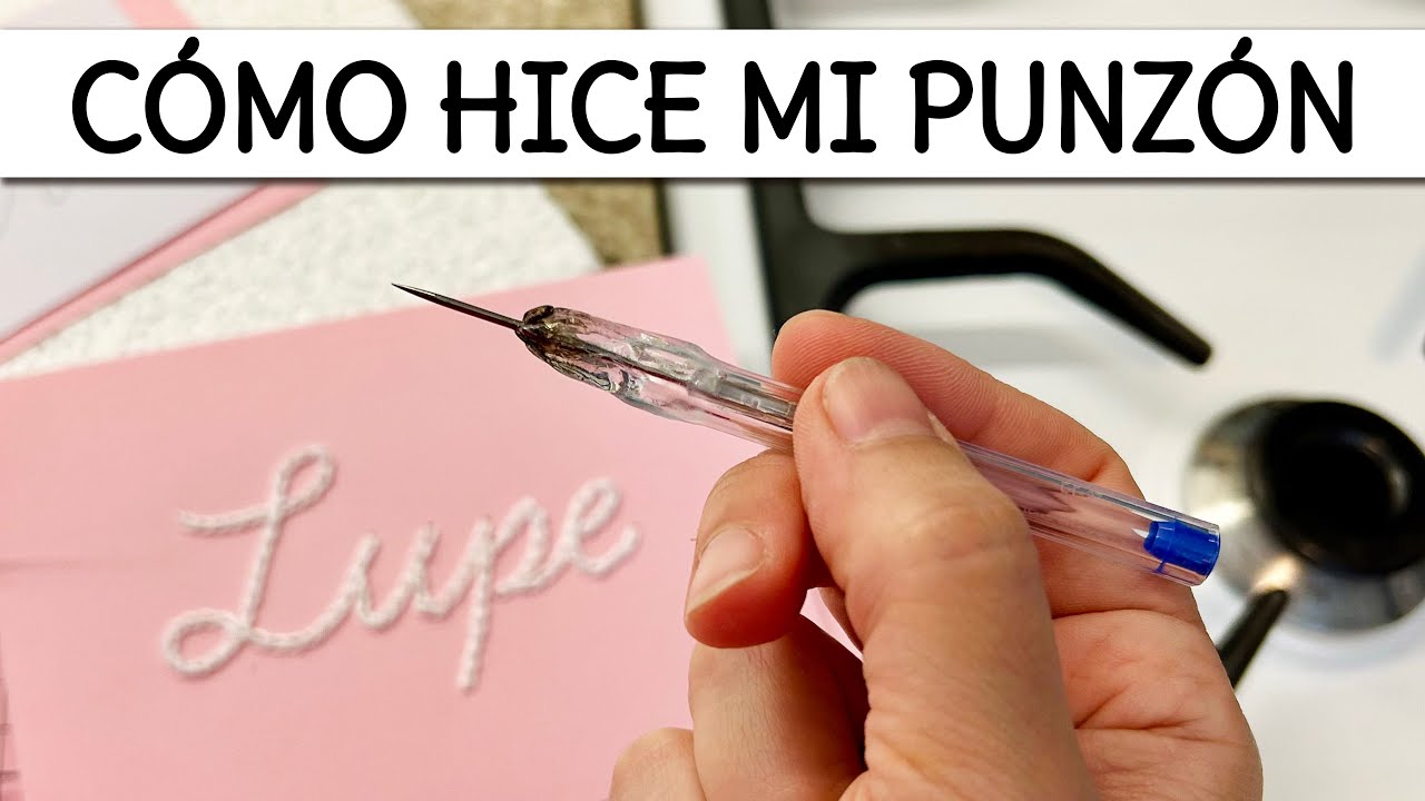 👍 📌 Cómo hacer un PUNZÓN CASERO para BORDADO 📌💪 Herramientas caseras ...