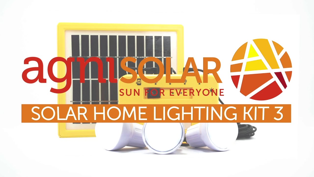 AGNI SOLAR HOME LIGHTING KIT 3 - YouTube