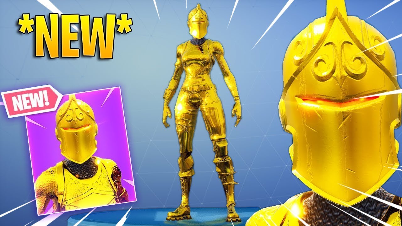 *NEW* GOLDEN KNIGHT NEVER SEEN BEFORE LEAKED..!! (Fortnite Battle ...