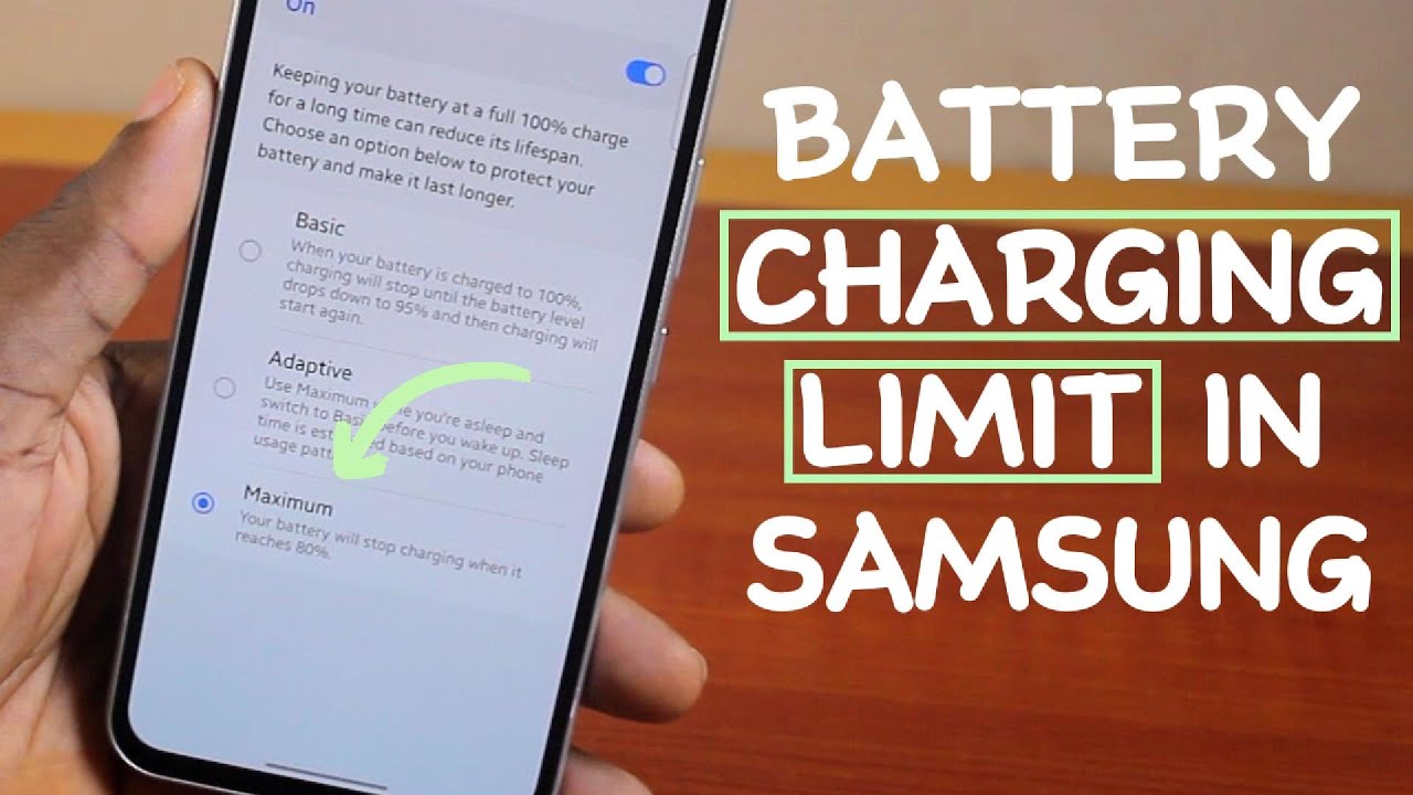 How to Set Battery Charging Limit in Samsung - YouTube