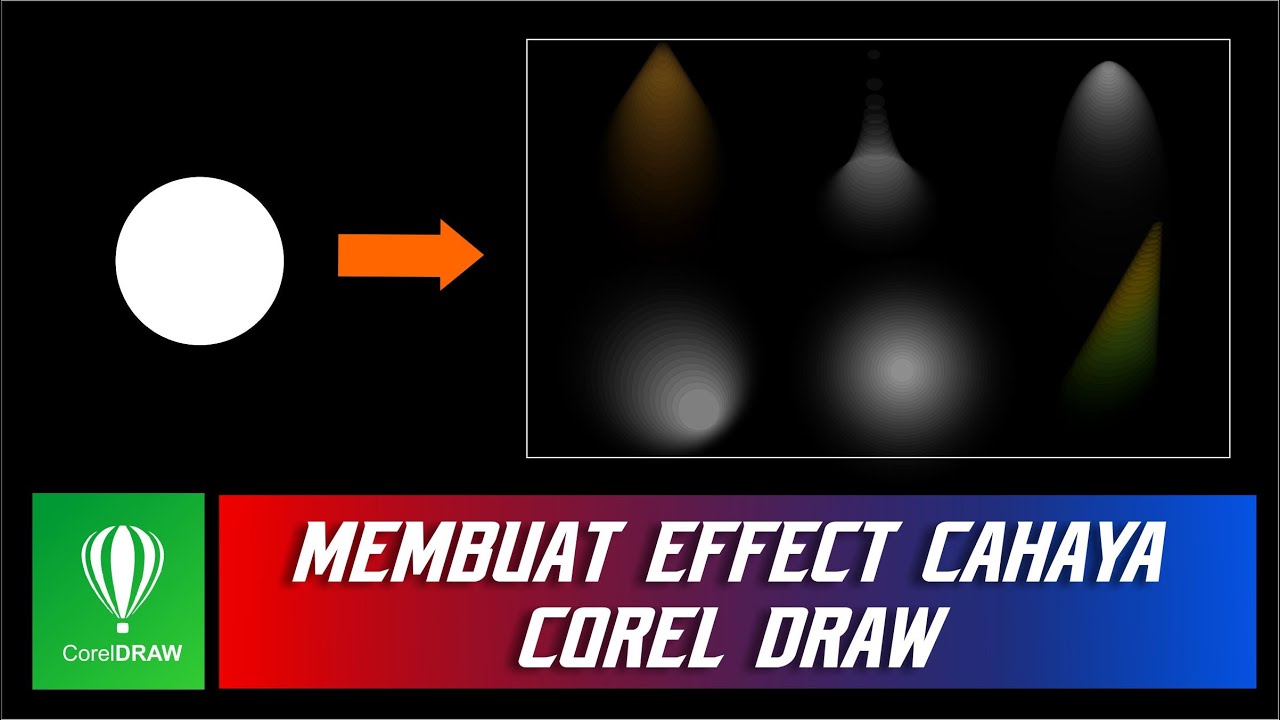 Cara membuat effect cahaya dengan corel draw l Bang Husein - YouTube