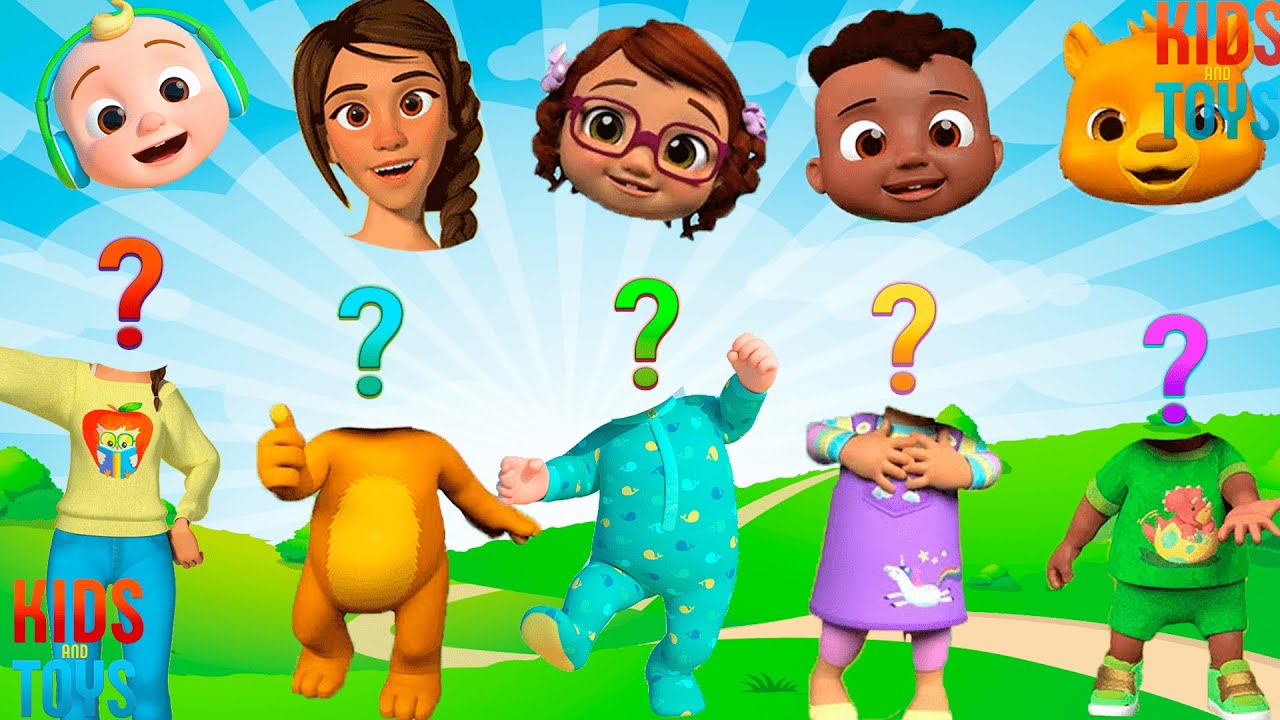 Wrong Head Puzzle, Match The Right Head, Cocomelon, Jj, Bella, Boba ...