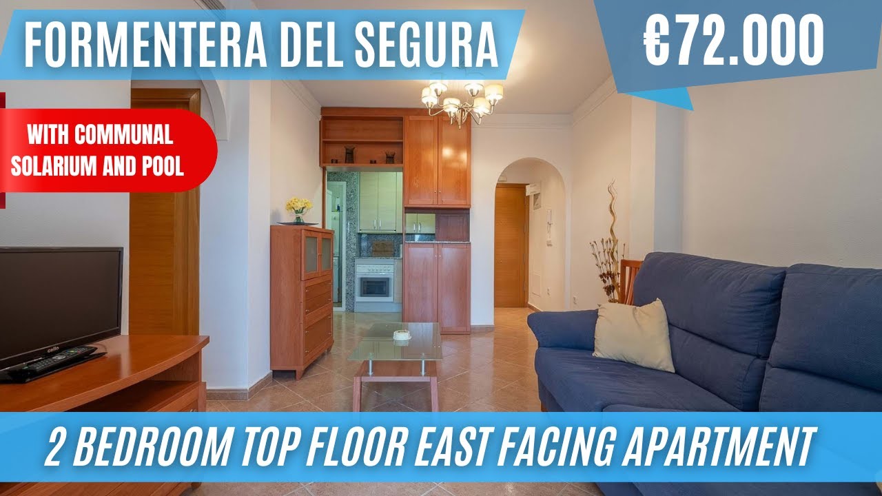 2 BEDROOM APARTMENT FOR SALE NEAR TORREVIEJA - €72.000 - YouTube