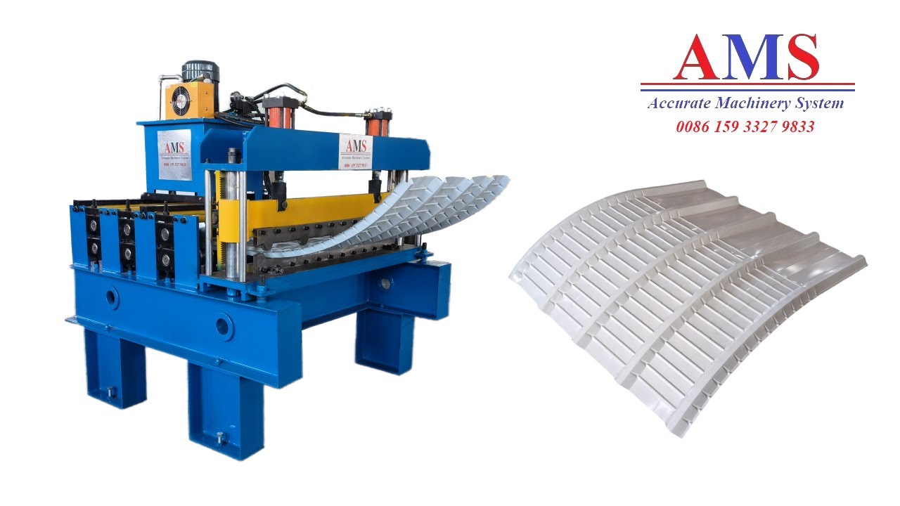 Metal Arched Crimping Sheet Making Machine - YouTube