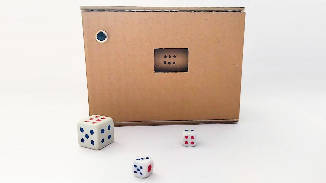 Cardboard Dice Machine | How to make Dice Machine using Cardboard and ...