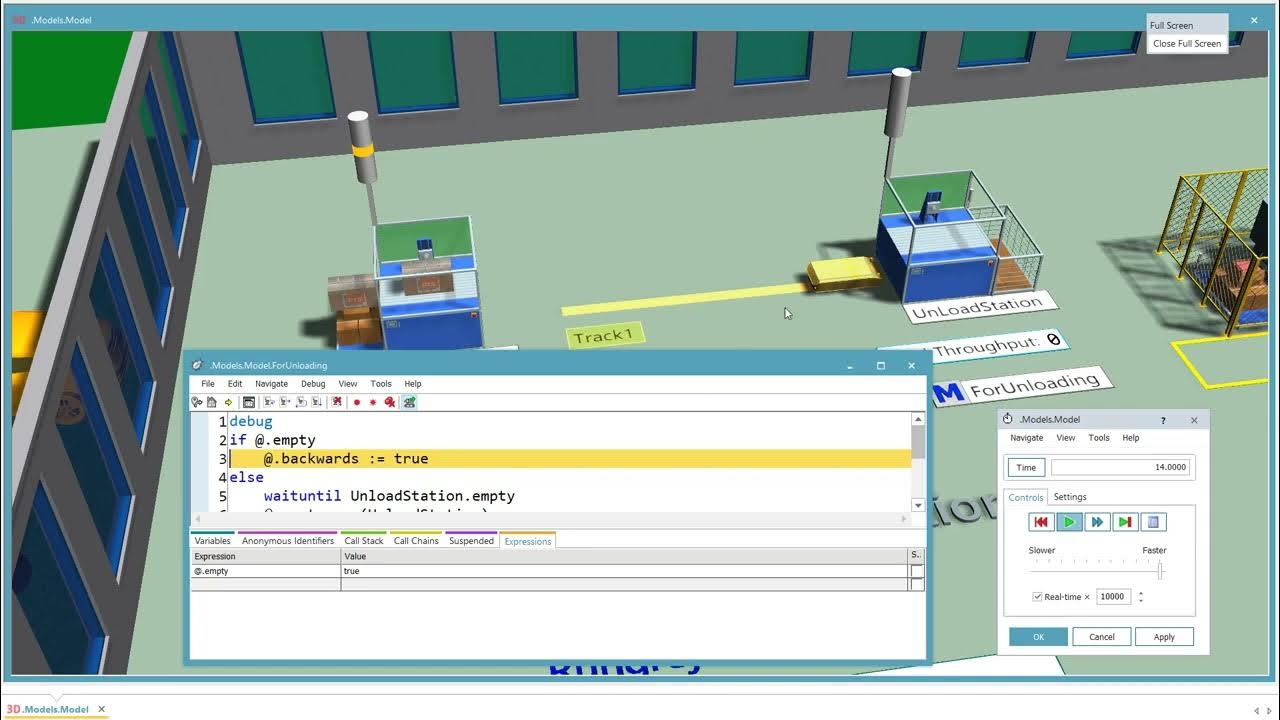 Siemens Tecnomatix Plant Simulation for Load and Unload Part by AGV ...