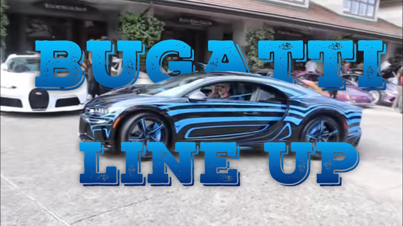 19k SURFBOARD 10 BUGATTI LINE UP & BUGATTI TOURBILLON - YouTube