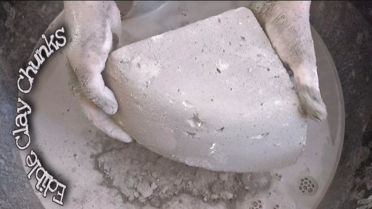 Edible clay chunks crumbling | Grey dirt asmr @asmranalmun - YouTube