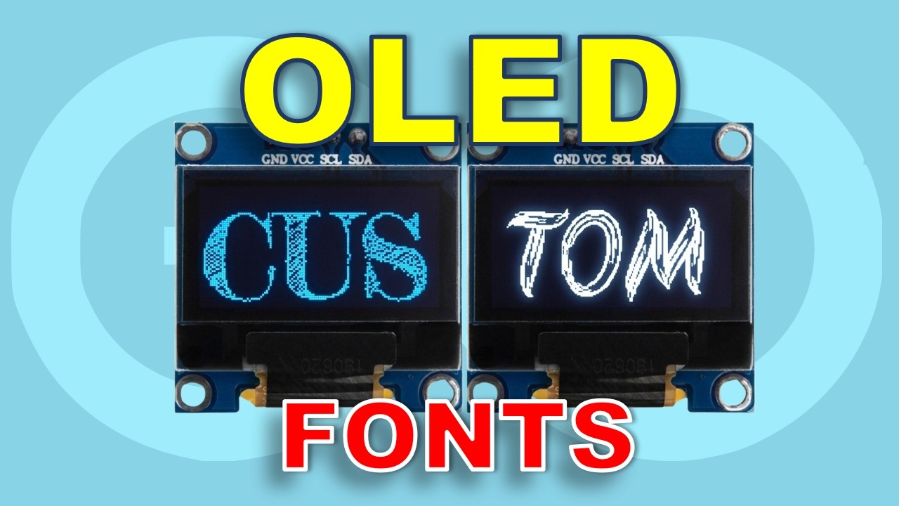 How to Use Custom Fonts on OLED Displays with Arduino & Adafruit GFX ...