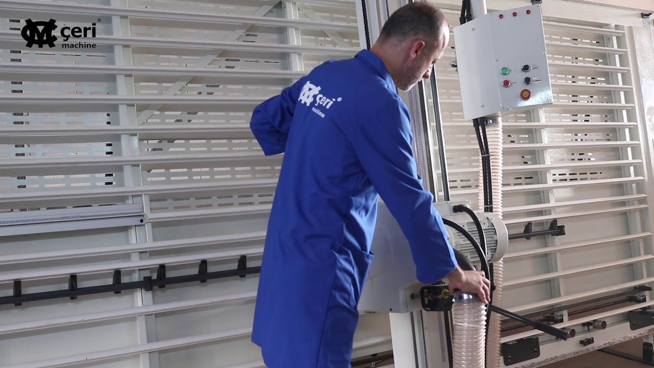 vertical panel saw machinery - cerimachine.com - YouTube