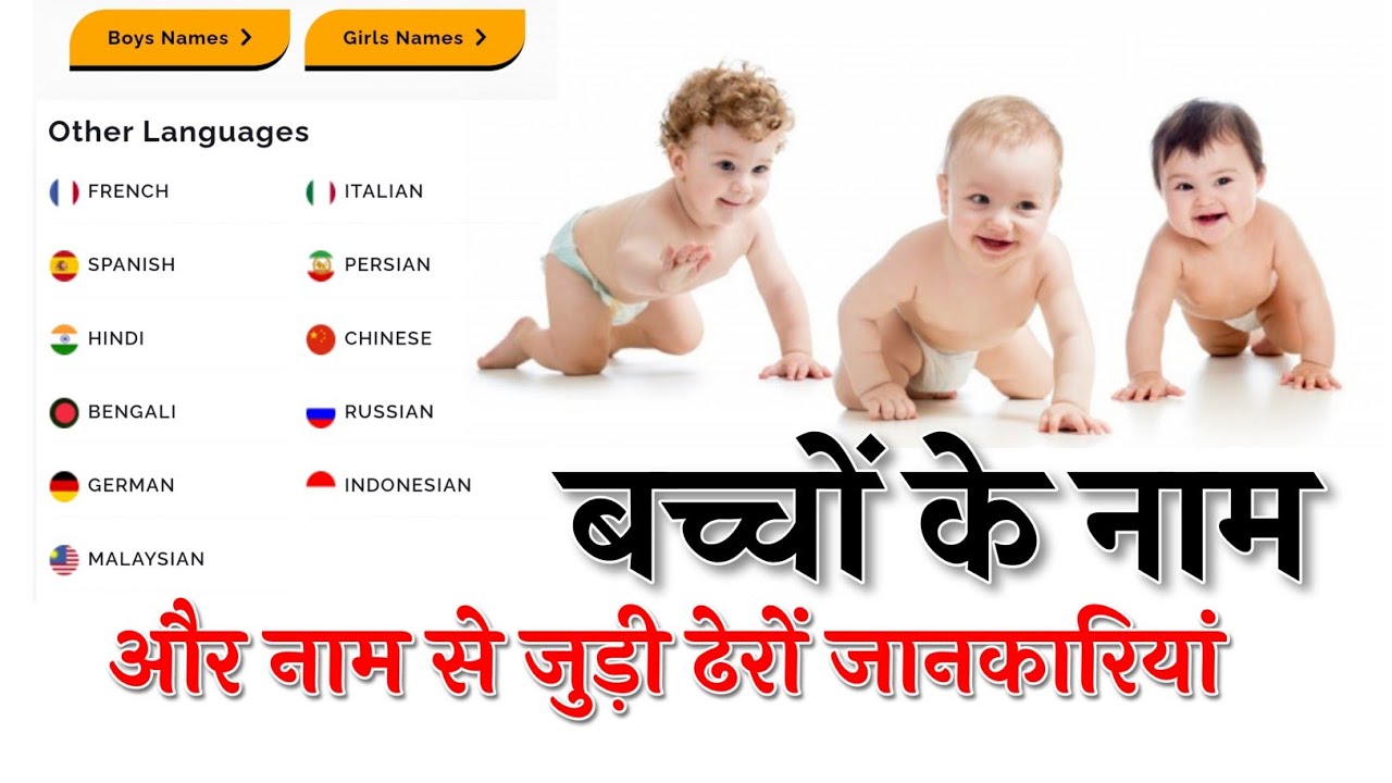 How to find names and meanings of baby girls and girls? || All in one ...