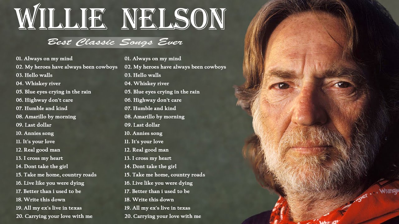 Willie Nelson Best Classic Country Songs - Willie Nelson Greatest Hits ...