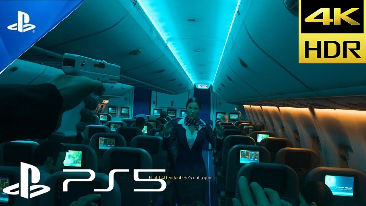 (PS5) Passenger Plane Hijack | IMMERSIVE Realistic Graphics Gameplay ...