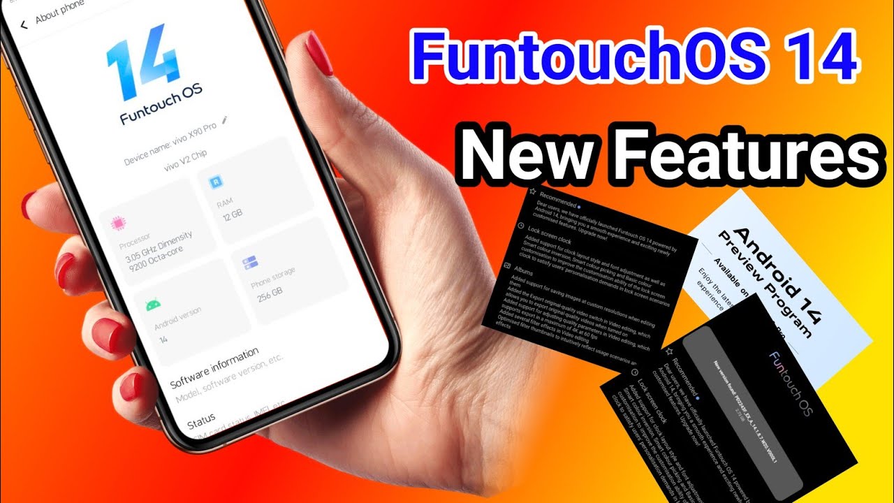 Vivo Funtouch OS 14 Android 14 New Features | Funtouch OS 14 Update ...