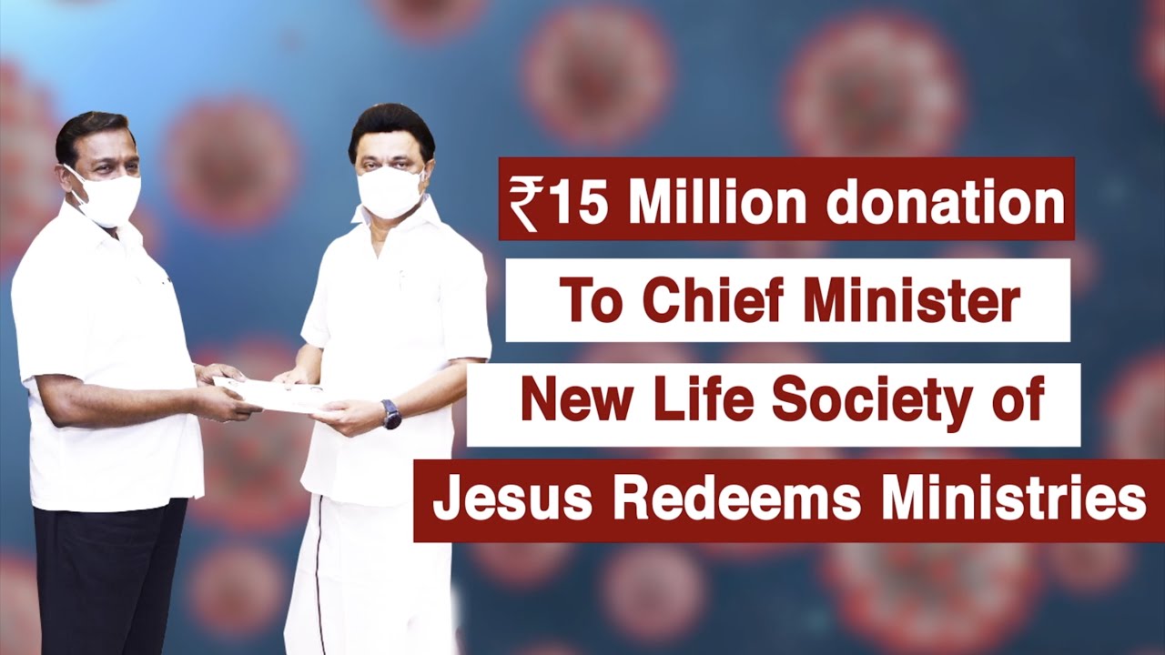 15 Million Donation to Chief Minister New Life Society of Jesus Redeems ...