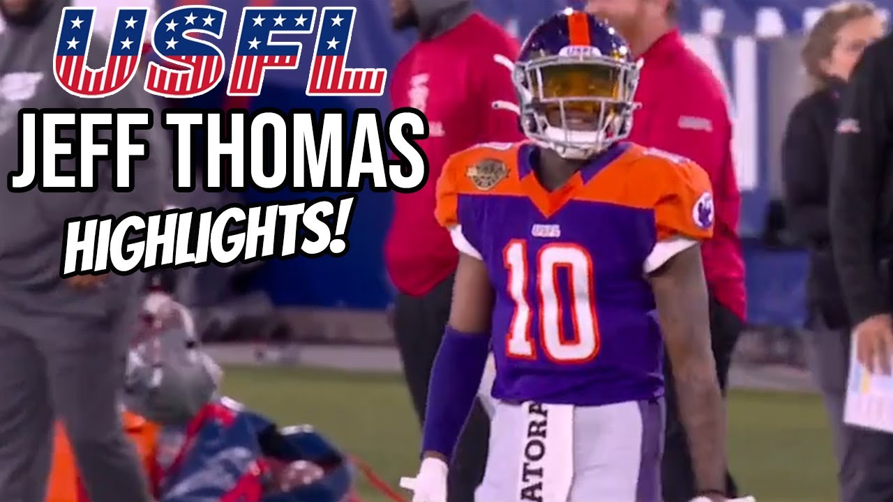 Jeff Thomas IMPRESSIVE Catch in USFL DEBUT! Full Highlights with ...