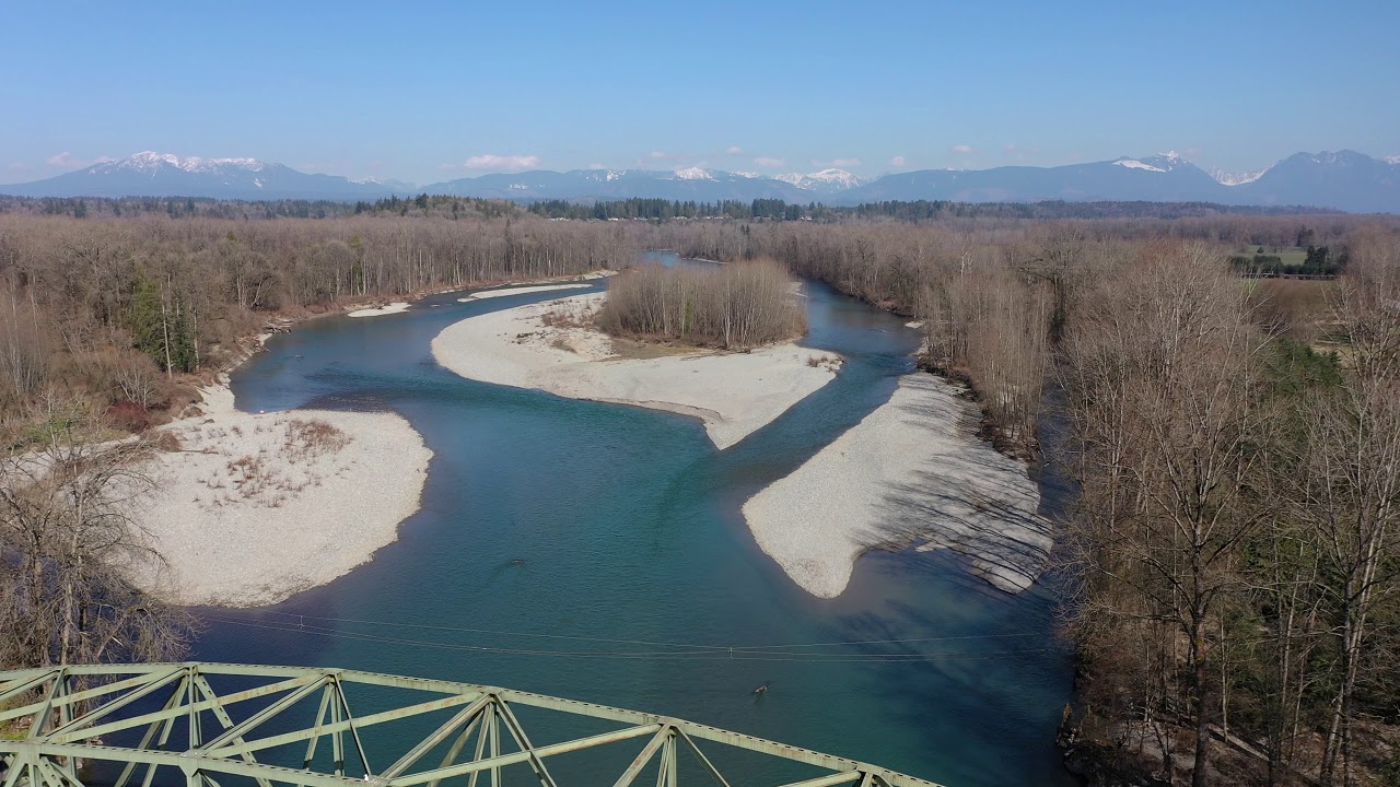 Monroe, Wa Lewis Street Bridge over the Skykomish river. - YouTube