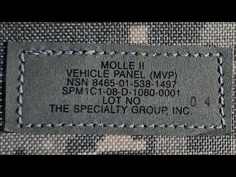 USGI Molle II Vehicle panel (MVP) review - YouTube