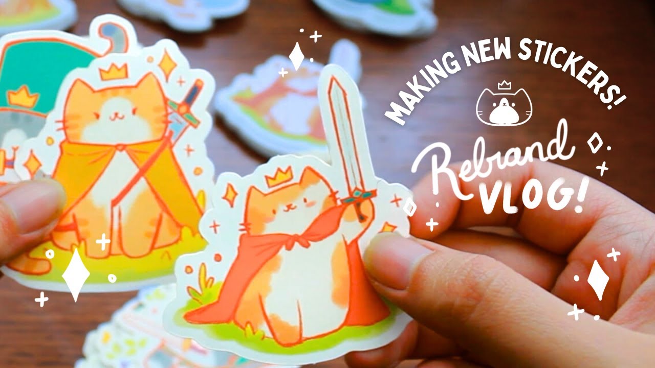 Making New Stickers! | Rebranding my Etsy Shop & Social Media | PART 3 ...