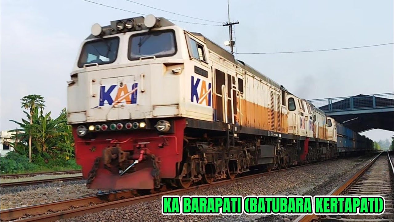 KERETA API BATUBARA KERTAPATI (KA BARAPATI) GERBONG KONTAINER LOKOMOTIF ...