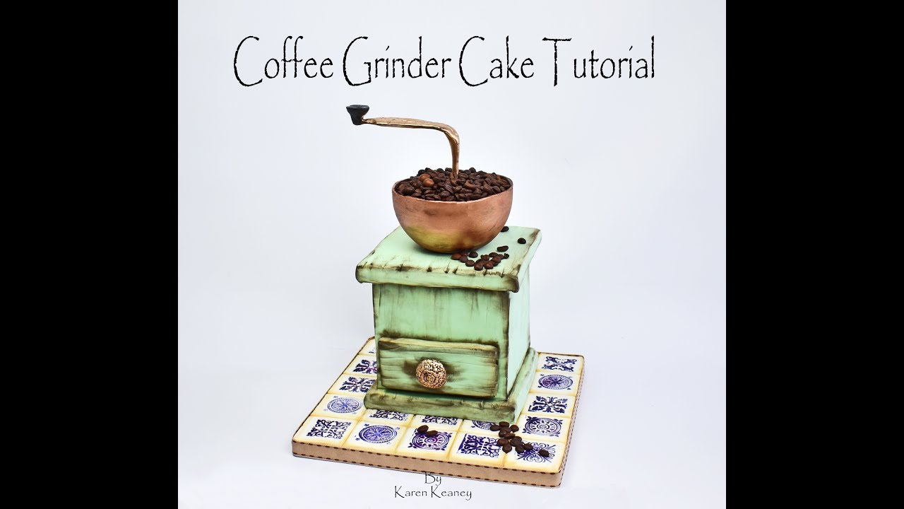 Coffee grinder cake tutorial - YouTube