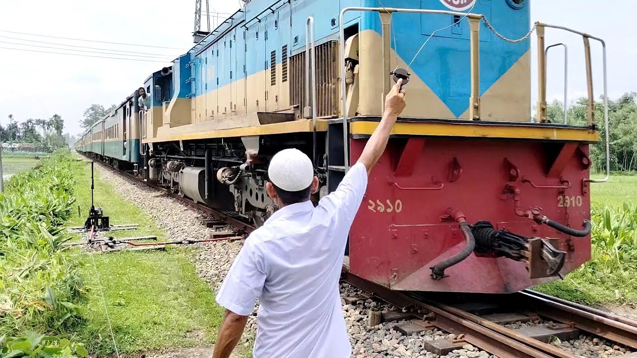 High Speedy manual Token Exchange System of Dolonchapa Express | Train ...
