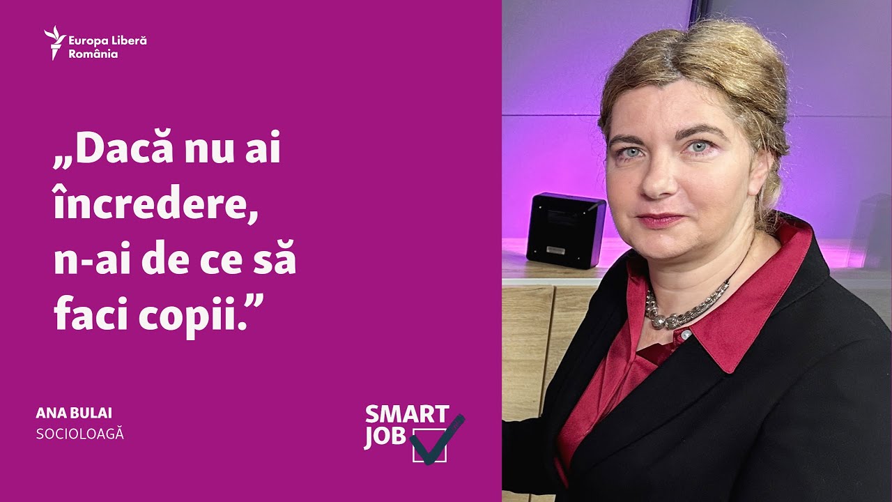 Socioloaga Ana Bulai: Dacă nu ai încredere, n-ai de ce să faci copii ...