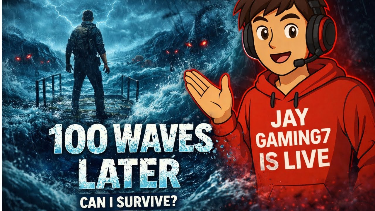 🔴 100 Waves Survive Kar Paya Kya? 😱 | Horror Survival Game #roblox # ...