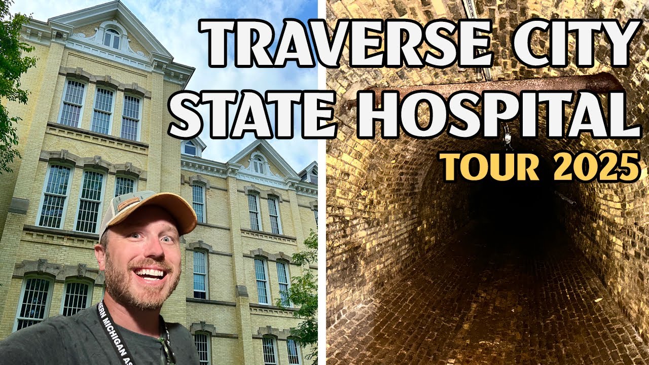 Downtown TRAVERSE CITY State Hospital Tour 2025: Exploring Building 50 ...