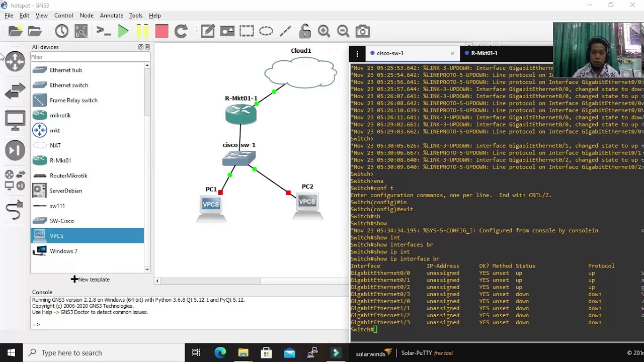 Konfigurasi Router mikrotik dan switch Cisco - YouTube