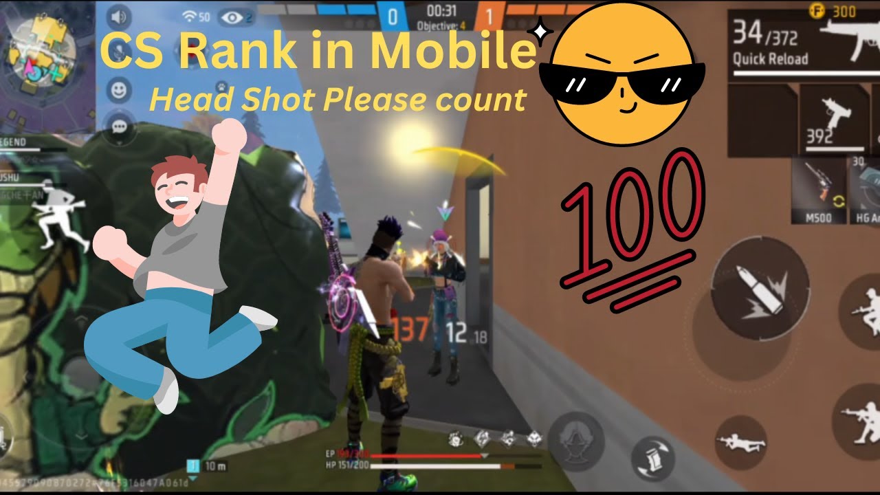 🔥ff cs rank in mobile🎮| dd cs | ff new gameplay vedio | cs rank push ...