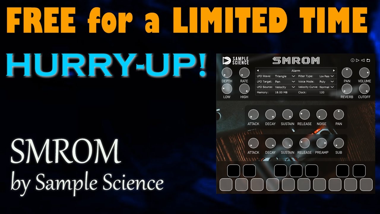 SMROM by Sample Science | retro rompler | FREE for a Limited Time - YouTube