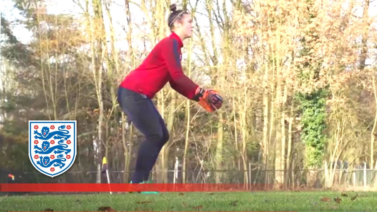 England Goalkeeper Scores from a Save | Inside Training - YouTube
