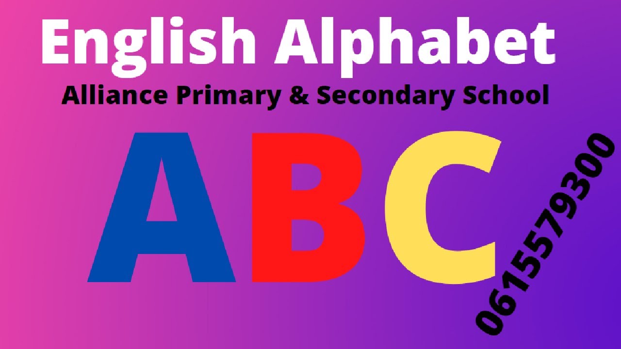 -Alliance School# ABC ENGLISH ALPHABET IN MAAY LANGUAGE - YouTube