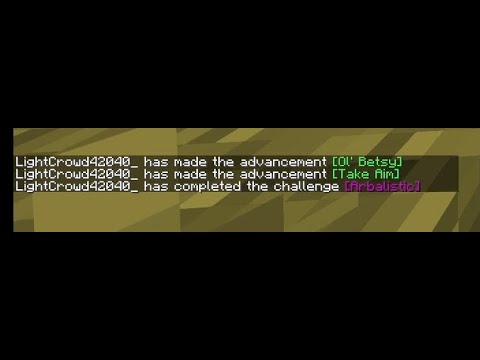 completeing the advancement ARBALISTIC - Minecraft Java Edition - YouTube