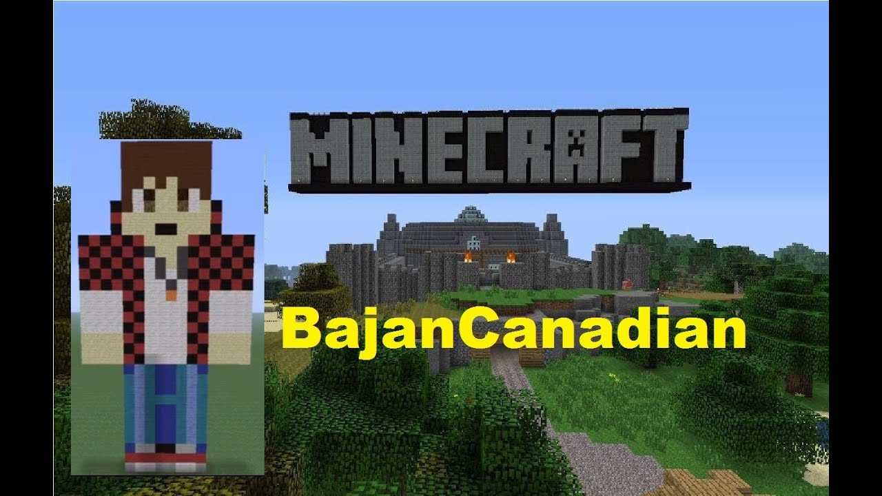 Minecraft Pixel Art: BajanCanadian Tutorial - YouTube
