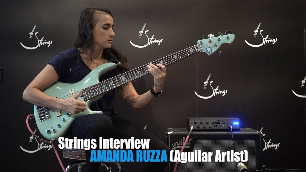 Strings Interview : Amanda Ruzza (Aguilar Artist) At Strings Shop - YouTube