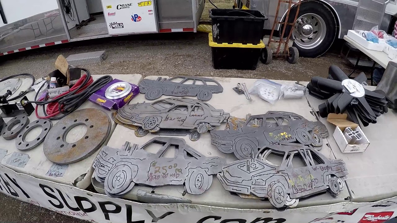 the swap meet is great , so many demolition derby parts - YouTube