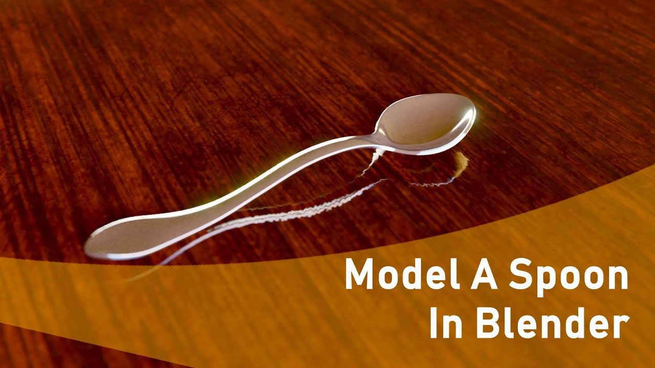 How To Model A Spoon In Blender (Beginner Tutorial) - YouTube