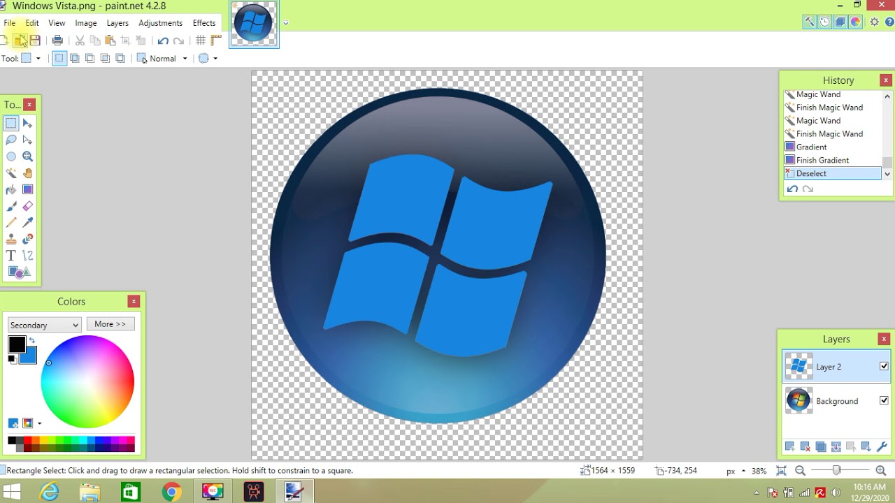How to make Windows Vista Orb - 10 Style - YouTube