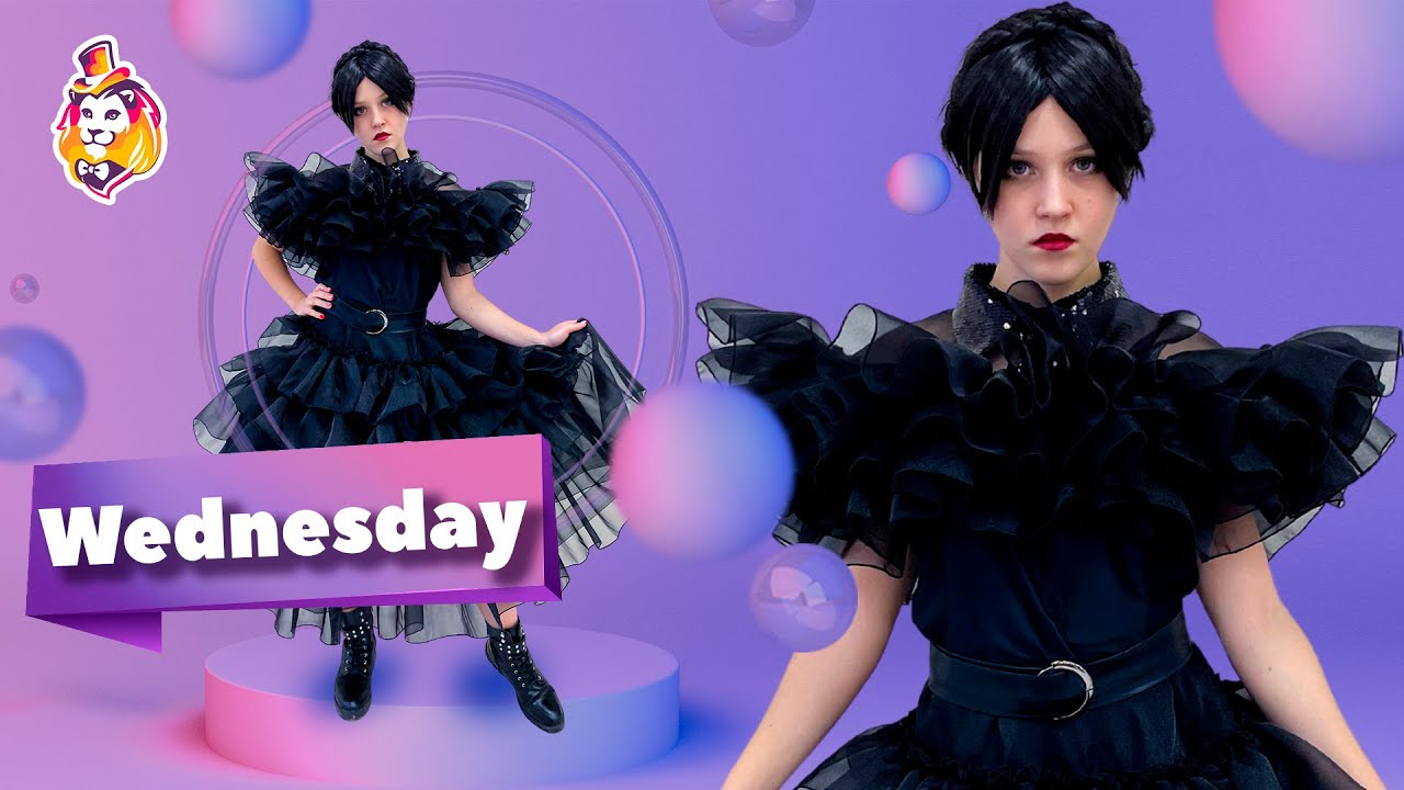 Wednesday Mascot Costume - YouTube