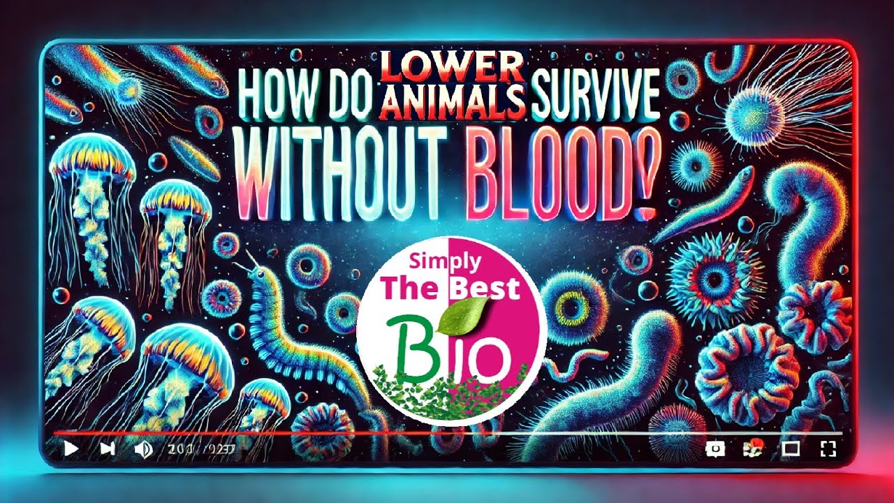 How do lower animals survive without blood @simplythebestbio - YouTube