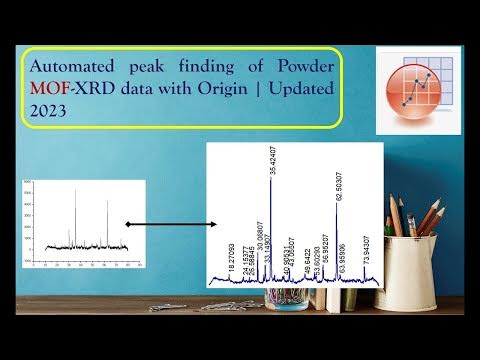 Powder XRD data (PXRD) plotting, mapping and exporting with origin plotting software - YouTube