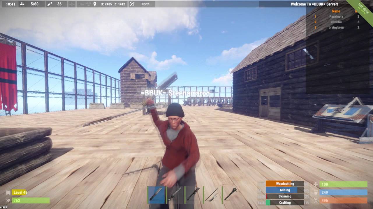 Rust Ep 22 Team Death Match Melee Weapons Only - YouTube