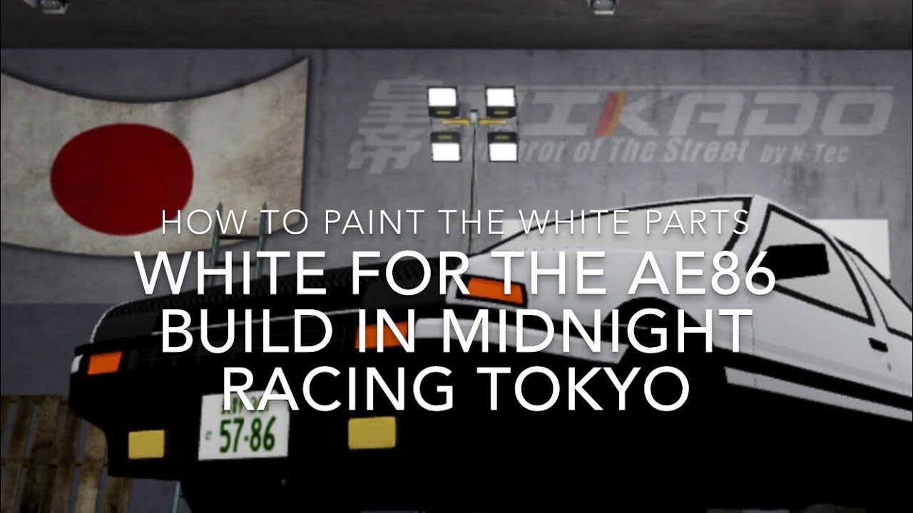 how to paint the white parts white for the ae86 build - YouTube
