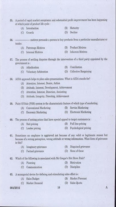 Kerala PSC Question paper ASSISTANT TRANSPORT OFFICER KSRTC 2016 - YouTube