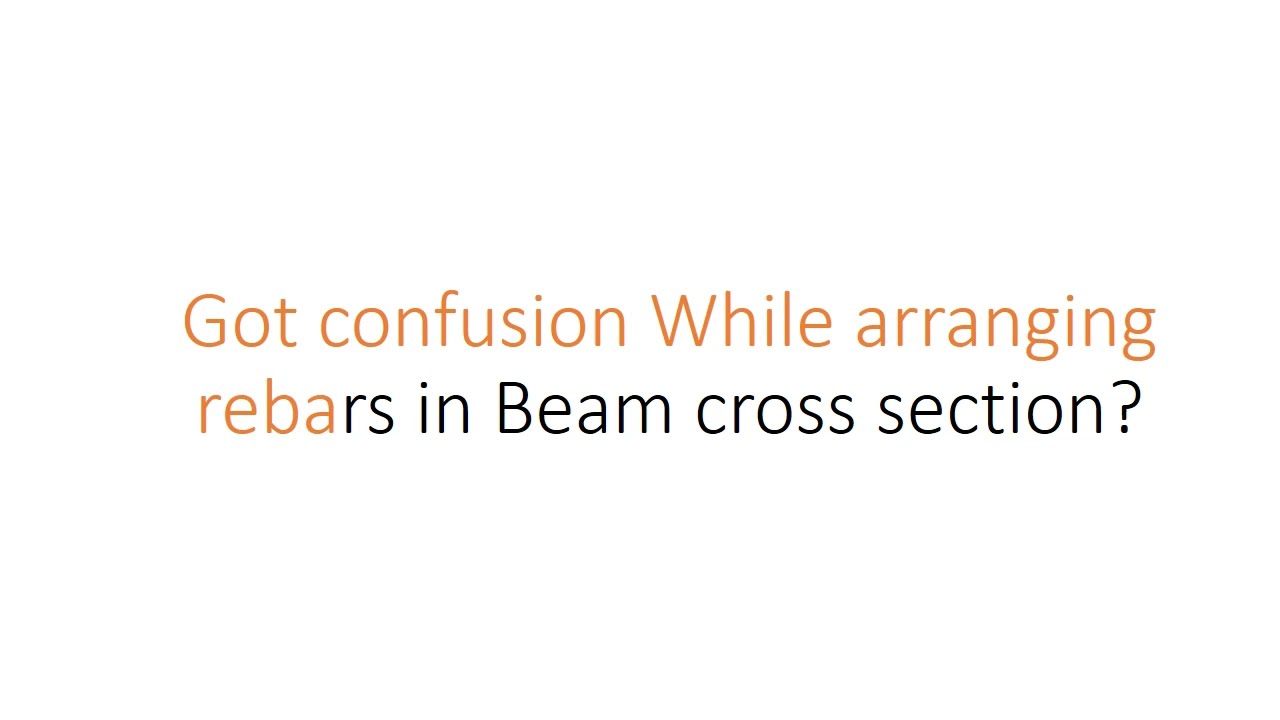 RCC Beam Cross section Detailing - YouTube