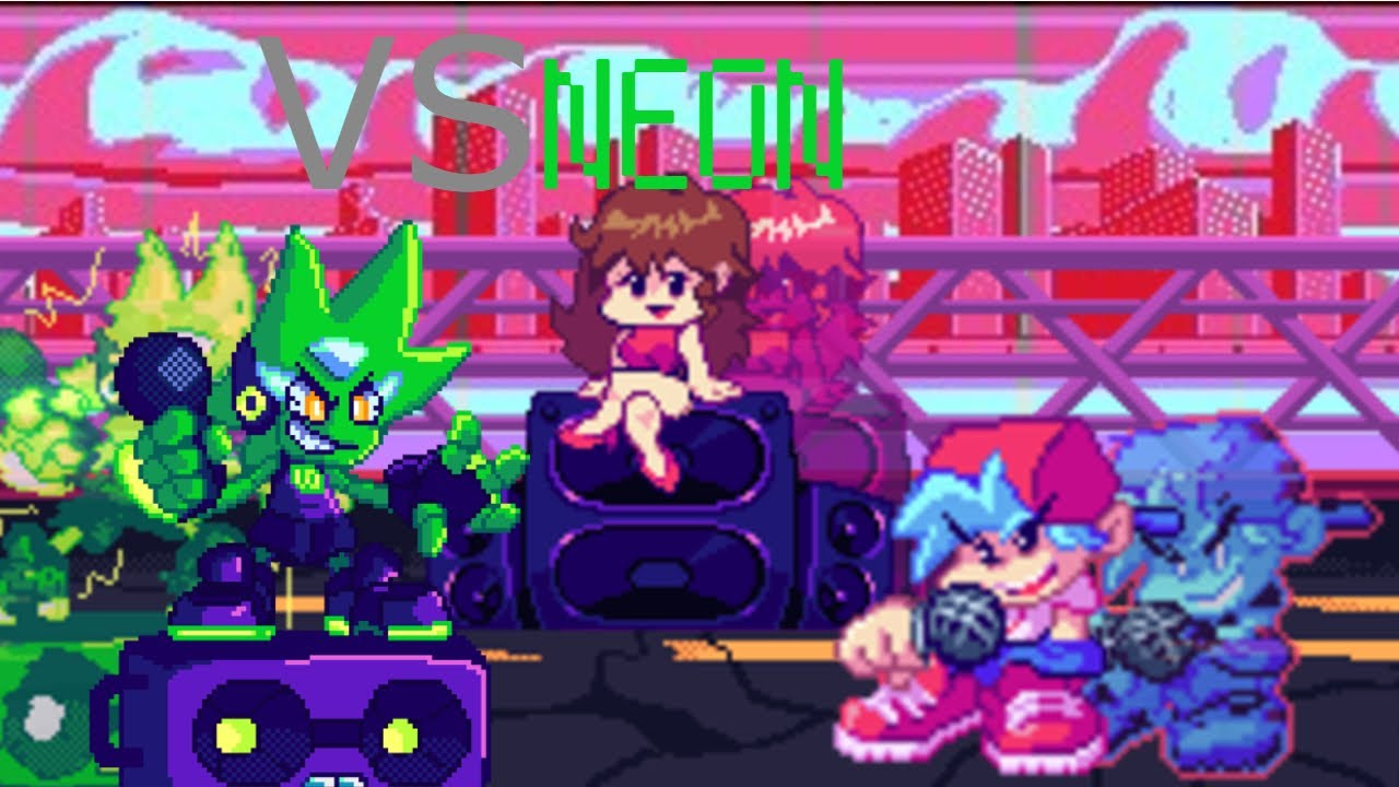 Neon el personaje mas rápido de FNF/VS NEON (FULL WEEK) - HARD - YouTube